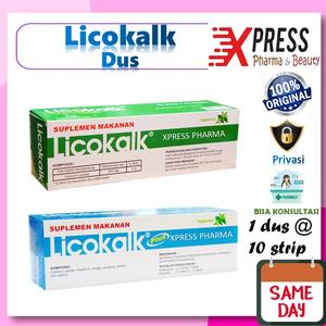Jual ⚡XPRESS⚡ Licokalk DUS Kalsium Plus Vitamin Tulang Likokalk ...
