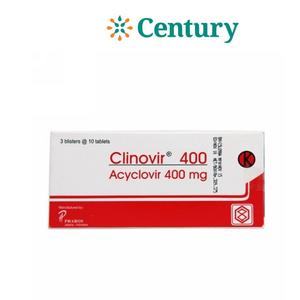 Jual CLINOVIR 400MG 1 STRIP 10 TABLET / ACYCLOVIR / ANTI VIRUS ...