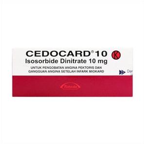 Jual CEDOCARD 10 MG 1 STRIP 10 TABLET / ISOSORBIDE/SESAK/JANTUNG/NYERI ...