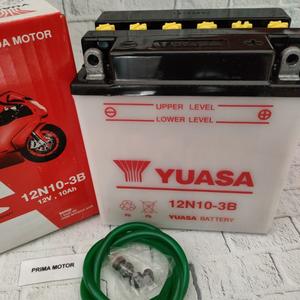 Jual AKI ACCU YUASA BASAH 12N10-3B 12v , 10ah - Sesuai gambar - Kab. Banyuwangi - Prima Motor ...