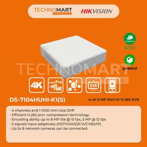 Jual DS-7104HUHI-K1(S) - HIKVISION DVR 4 CH AUDIO - Jakarta Barat - Technomart Indonesia | Tokopedia