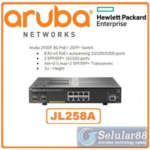 Promo HPE ARUBA JL258A 2930F 8G PoE+ 2SFP+ Switch Hub Managed ORIGINAL ...