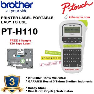 Jual Brother Label Printer PT-H110 Label Maker PRINT PTH110 PT H110 H ...