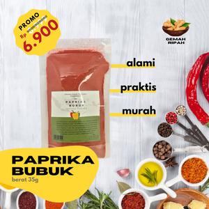 Jual Paprika Bubuk Powder Flakes Bumbu Masakan Rumahan Kemasan Zip Lock ...