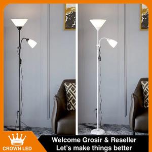 Promo Lampu Meja Stand Lampu Lantai Berdiri Double Lamp Standing Lamp ...