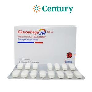Jual GLUCOPHAGE XR 750 MG TAB 120'S 1 STRIP ISI 15 TAB / METFORMIN ...