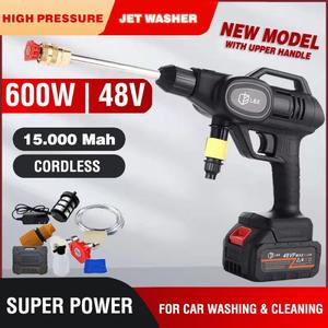 Jual Set Alat Cuci mobil Portable Jet washer water spray Gun cordless ...