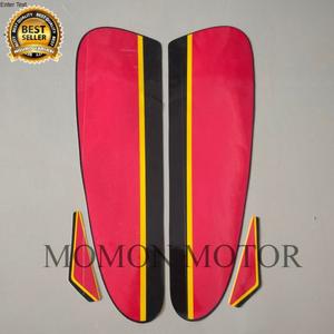 Jual Sticker striping honda cb100 CB 100 gelatik jadul merah Lis kuning ...