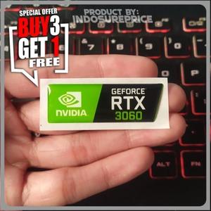 Jual STICKER TIMBUL GEFORCE RTX 3060 EMBLEM RESIN 3D LENTUR STIKER ...