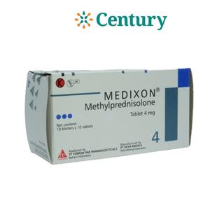 Jual MEDIXON 4 MG 1 BLISTER 10 TABLET/METHYLPREDNISOLONE/BENGKAK/RADANG ...