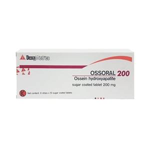 Jual OSSORAL 200 MG 1 STRIP ISI 6 TABLET/VITAMIN TULANG/OSTEOPOROSIS ...