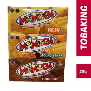 Jual Momogi Stick Snack Biskuit rasa keju jagung bakar coklat isi 20 ...