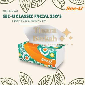 Promo Tissue SEE-U Classic Facial 250 Sheet 2 Ply Tisu Muka SEE U Halus ...