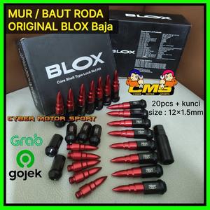 Jual Mur Baut Roda mobil 20pcs 12x1.5mm. Baut blox lancip universal ...