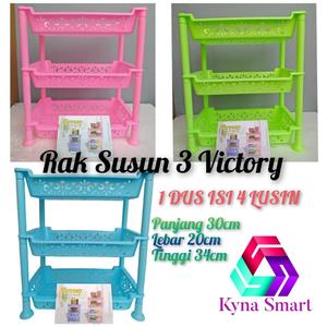 Jual Rak Serbaguna Plastik Victory Susun 3 Rak Dapur Bumbu Gelas DLL ...