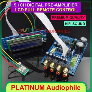 Jual Pre Amplifier 5.1 CH Digital Pre Amplifier LCD Full Remote Control ...