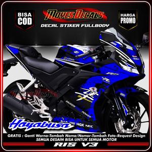 Jual Stiker R15 V3 Full Body Hayabusa Blue Color Decal Stiker R15 V3 ...