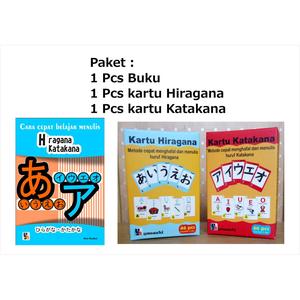 Jual Unik Paket Buku dan Flashcard Hiragana Katakana Limited - Kab ...