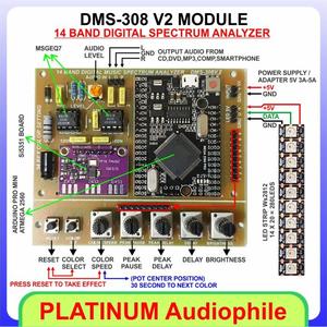 Jual 14 BAND DIGITAL SPECTRUM ANALYZER MODUL DMS-308 V2 VU METER Murah ...