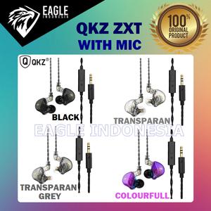 Promo QKZ ZXT 1 Dynamic HIFI Bass IEM Headphone WITH MIC alt ZSN Pro ...
