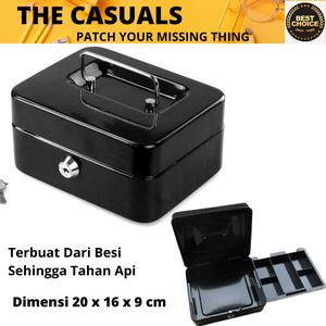 Jual Brankas Mini Besi Penyimpanan Uang Emas Money Box Kecil - Hitam ...