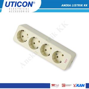 Jual TERMINAL LISTRIK STOP KONTAK COLOKAN 4 LUBANG UTICON ST-148 ...