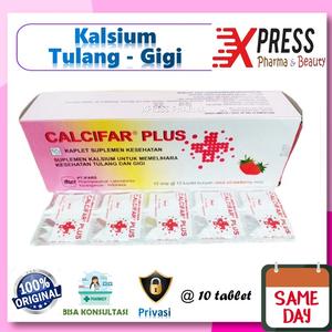 Jual ⚡XPRESS⚡Calcifar Plus STRIP Vitamin Kalsium Tablet Zs - Calcifar ...