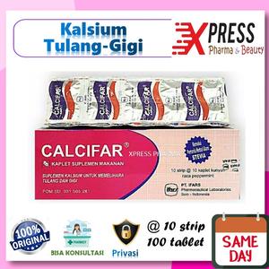 Jual ⚡XPRESS⚡Calcifar DUS Vitamin Kalsium Tulang Tablet Zs - Calcifar ...