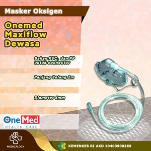 Jual ONEMED Maxiflow Masker Oksigen Dewasa - Kab. Bantul - Medicalogy ...
