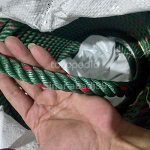 Jual Tali Tambang 18mm tali Tambang Plastik PE Hijau Bintik Merah 18mm - Jakarta Pusat ...