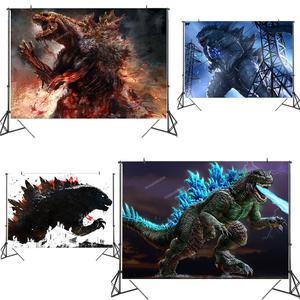 Jual Godzilla Vs King Kong Photo Backdrop Happy Birthday Party - Kota ...