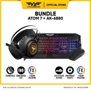 Jual Armaggeddon Keyboard Mouse Gaming Combo AK6880 Kalashnikov + ATOM ...
