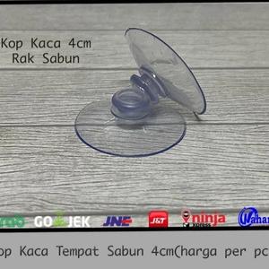Jual Kop Kaca Karet Murah Tempelan karet Gantungan Bening Serbaguna 4cm ...