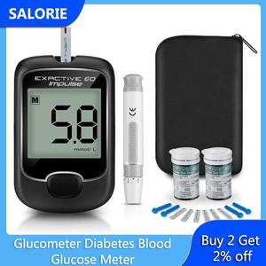 Jual Blood Glucose Meter Glucometer Kit Diabetes Tester 50 Test LGS ...
