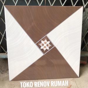 Jual keramik lantai 50x50 motif bunga/ keramik dekoratif/ keramik ...