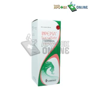 Jual INPEPSA SYRUP 200ML/SUCRALFATE/TUKAK LAMBUNG/MAAG KRONIS/GASTRITIS ...