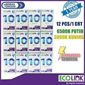 Jual 1 Dus Lampu LED Ecolink Bohlam Bulb 10 Watt 10W 10 W 10Watt isi 12 ...