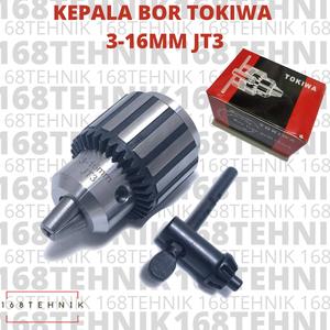 Jual KEPALA BOR 16MM DRILL CHUCK 3-16MM JT3 HEAVY DUTY TOKIWA KONES ...