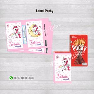 Jual LABEL POCKY CUSTOM, LABEL SNACK ULANG TAHUN - Kab. Bogor - Elhanan ...