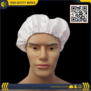 Jual RB001 Nurse Cap Kain / Hair Net / Hair Cap Topi Kain Penutup ...