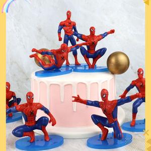 Jual RB001 CAKE TOPPER SPIDERMAN / FIGURE SPIDERMAN ISI 7/CAKE ...