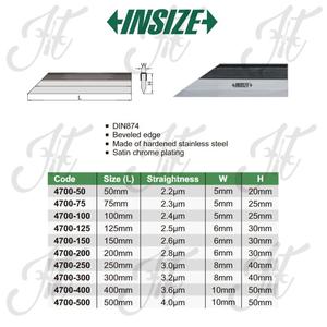 Jual Insize Straight edge 4700 alat ukur kerataan Original - Jakarta ...