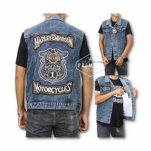 Jual Rompi Jeans Pria Harley Davidson / Rompi Motor Bikers Blue Sand ...