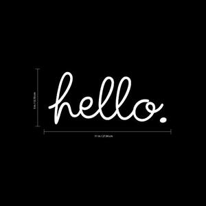 Jual Hello in Cursive Indoor/Outdoor Lettering Wall Art Decor Sticker ...