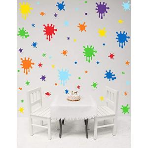 Jual Mozamy Creative Paint Wall Decal (112 Count) Splatter Decals ...