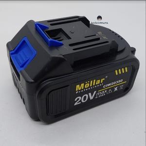 Jual MOLLAR Baterai power tool cordless 20V 4.0Ah Battery kapasitas be ...