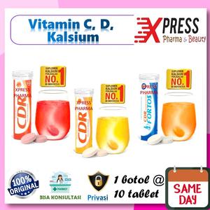 Jual XPRESS CDR isi 10/ 15/ 20 Effervescent Suplemen Kalsium fortos ...