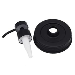 Promo Wide Mouth Threaded Matte Black Soap Pump Dispenser Lid Kit Cicil ...