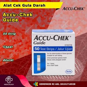 Jual Accu Chek Guide Strip Accu Check Guide Accucheck Guide 50 Test ...