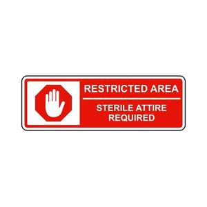 Jual STIKER Rambu Restricted Area 30cm x 10cm - Kab. Bogor - 96 PROJEK ...